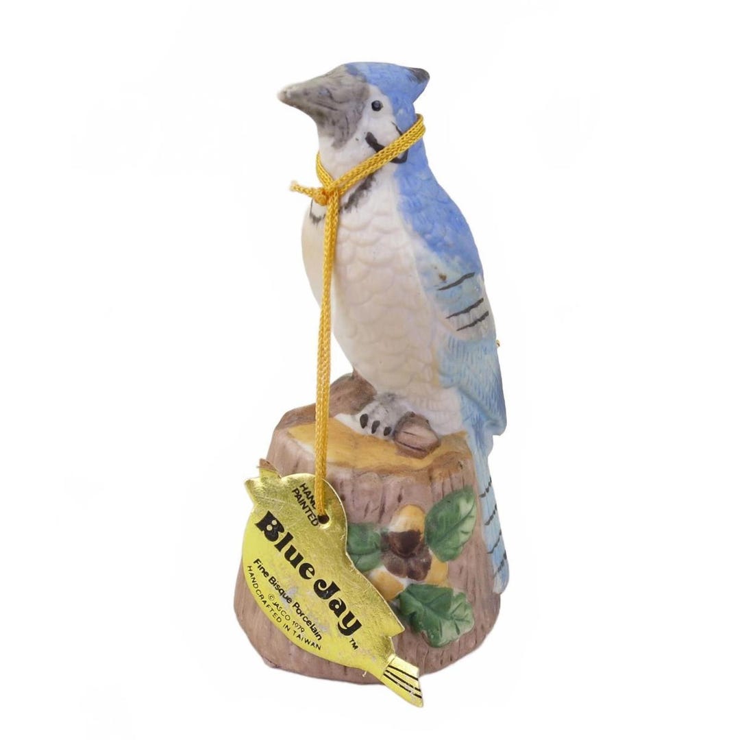 Vintage Jasco Blue Jay Bluebird Bird Ceramic Bell Hand Painted 1979 - Etsy
