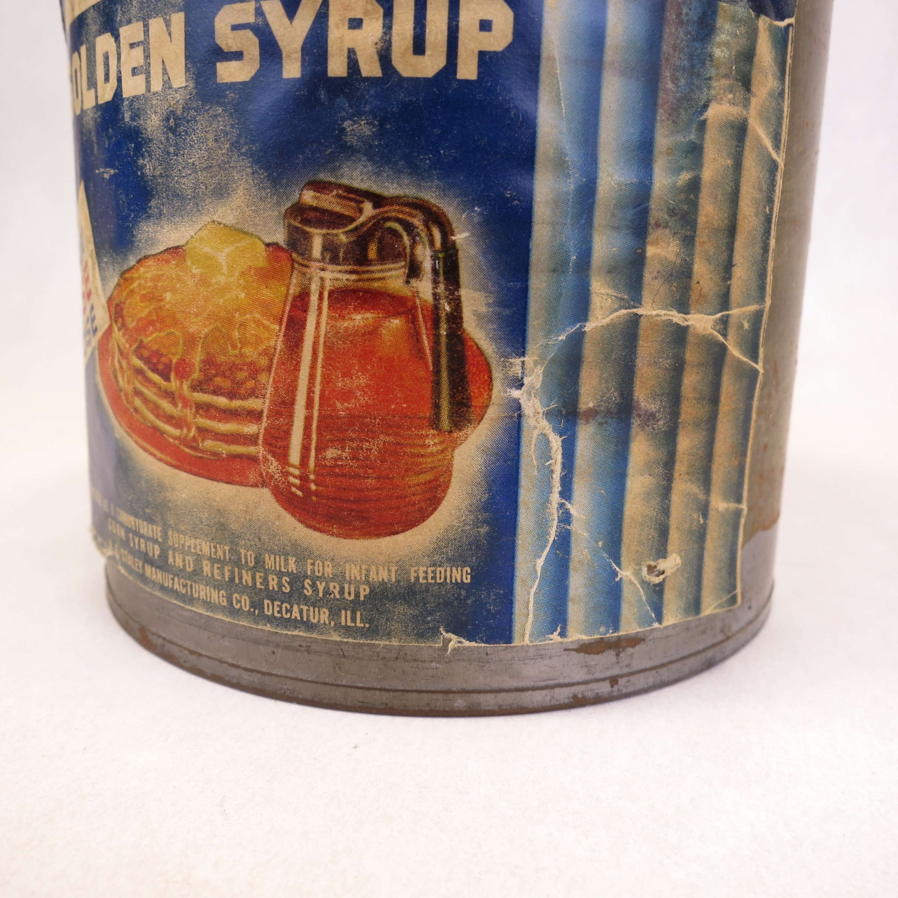 Rare Vintage Staley's Golden Table Syrup Pour Can