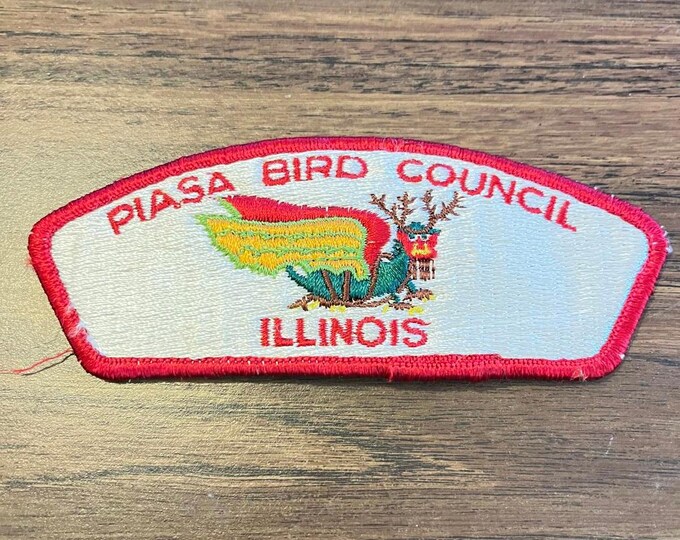 Vintage Boy Scouts BSA Piasa Bird Council Illinois Shoulder Patch - Etsy