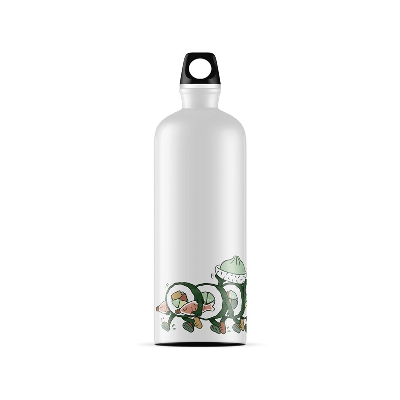 Aluminium Sushi Bottle Illustrated Maki Characters Cute Bottle for ...