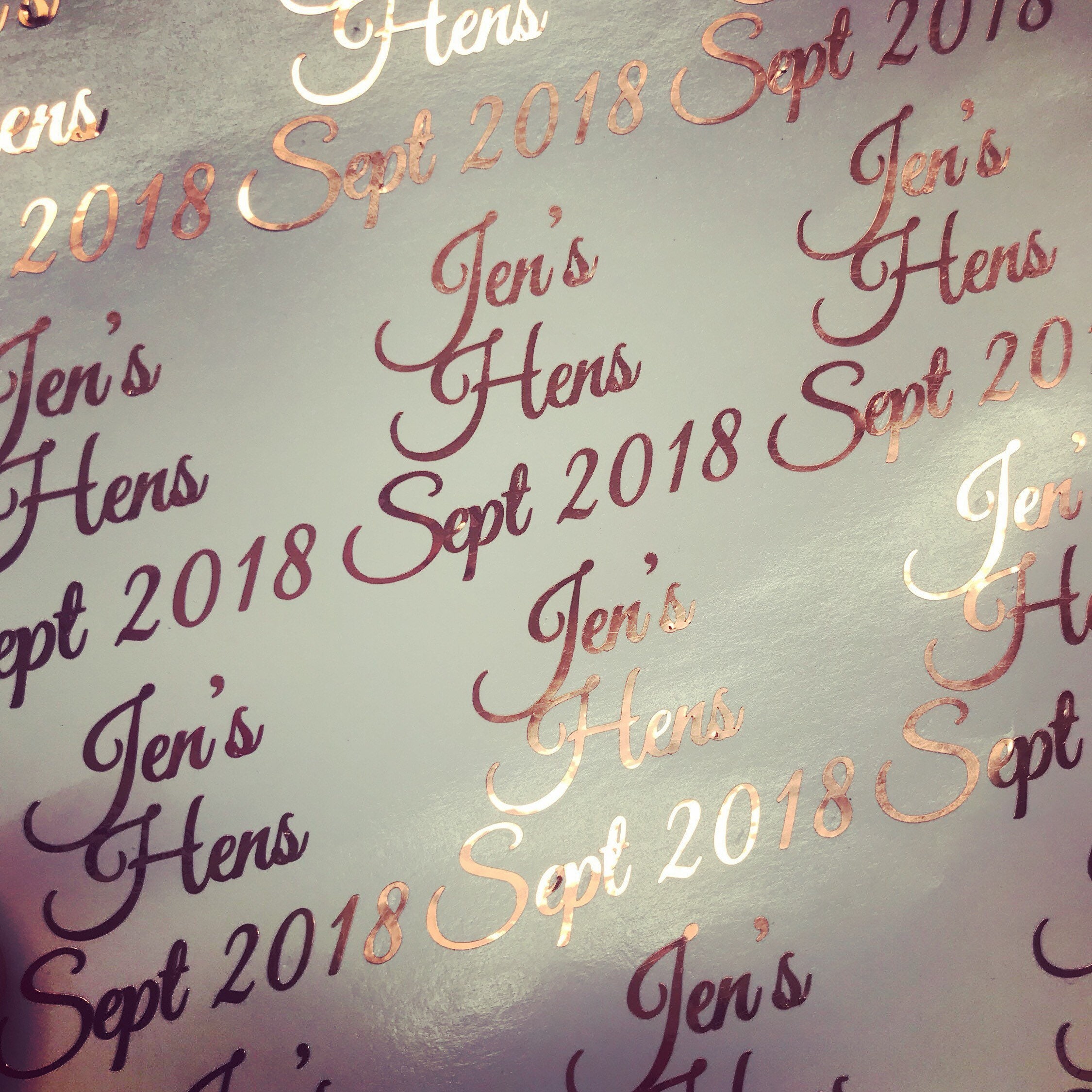 Rose Gold Vinyl Transfer Stickers - Etsy