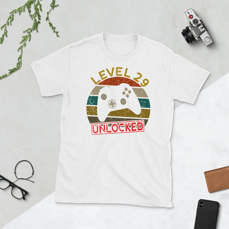 29th Birthday Shirt, Level 29 Unlocked, 29 Years Old, Video Game Shirt ...