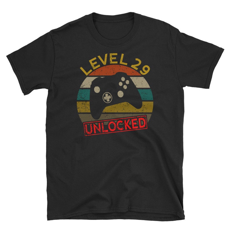 29th Birthday Shirt, Level 29 Unlocked, 29 Years Old, Video Game Shirt ...