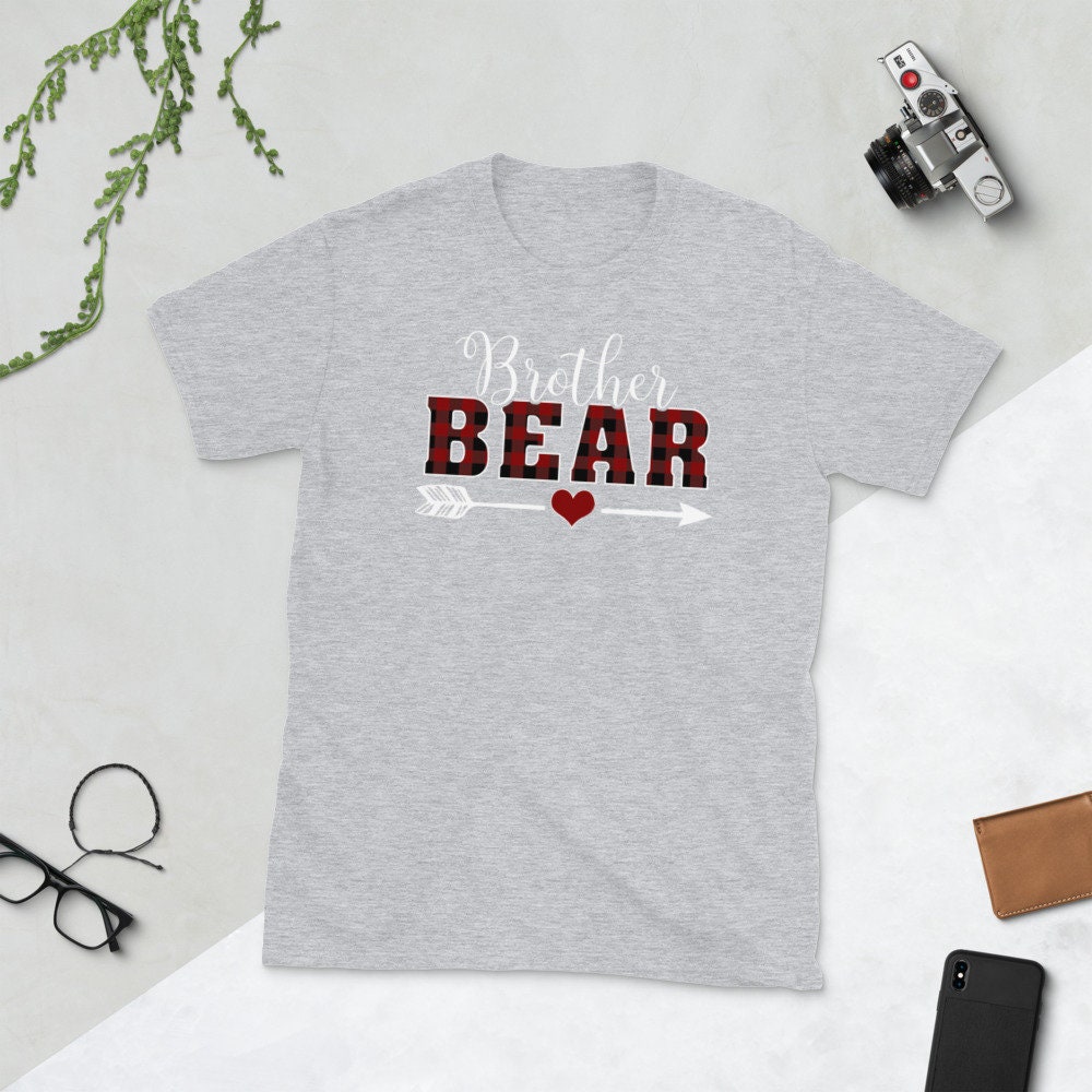 Brother Bear Shirt, Brother Bear Buffalo Plaid Shirt. Matching Bear ...