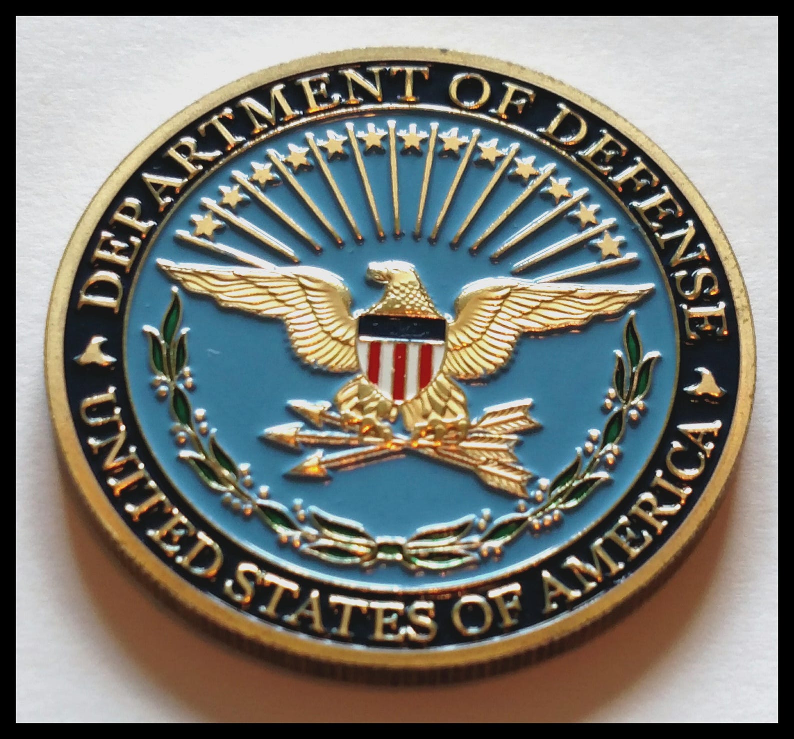 Government Agency Colorized Challenge Art Coin CHOOSE YOURS | Etsy