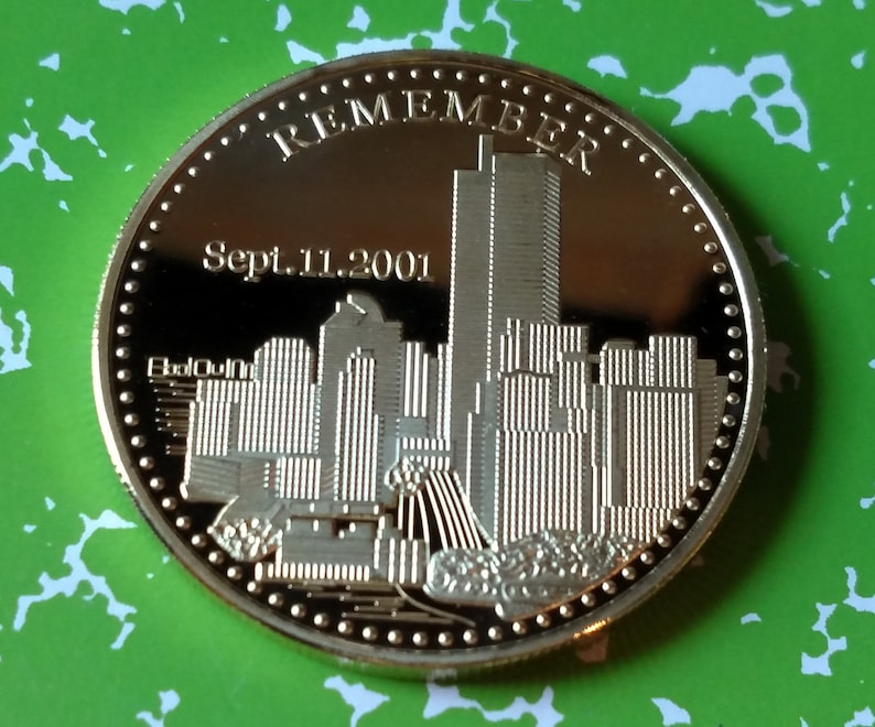 USA Remember 9/11 Bald Eagle Colorized Art Coin - Etsy