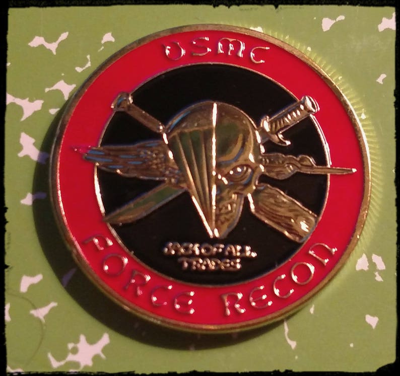 Marine Corps Force Recon Jack of All Trades Challenge Art Coin - Etsy