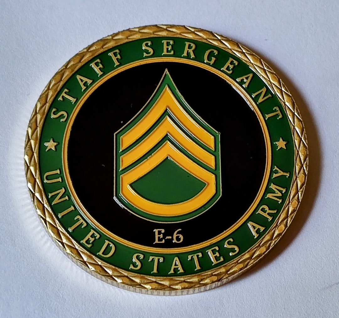 Army Military Rank Challenge Art Coin - Private, Sergeant, Corporal ...
