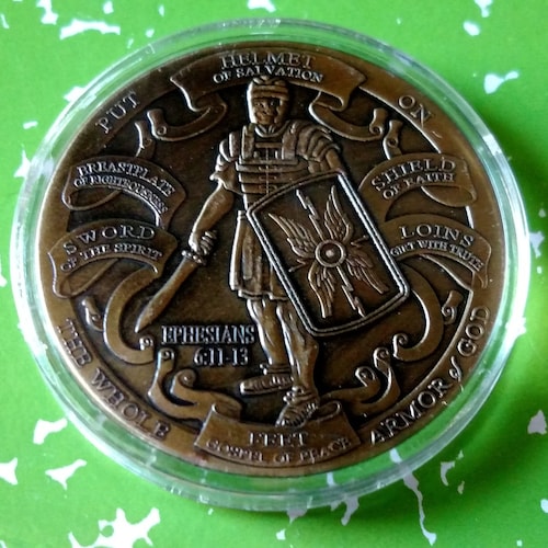 Prayer Whole Armor of God Commemorative Challenge Coin - Etsy