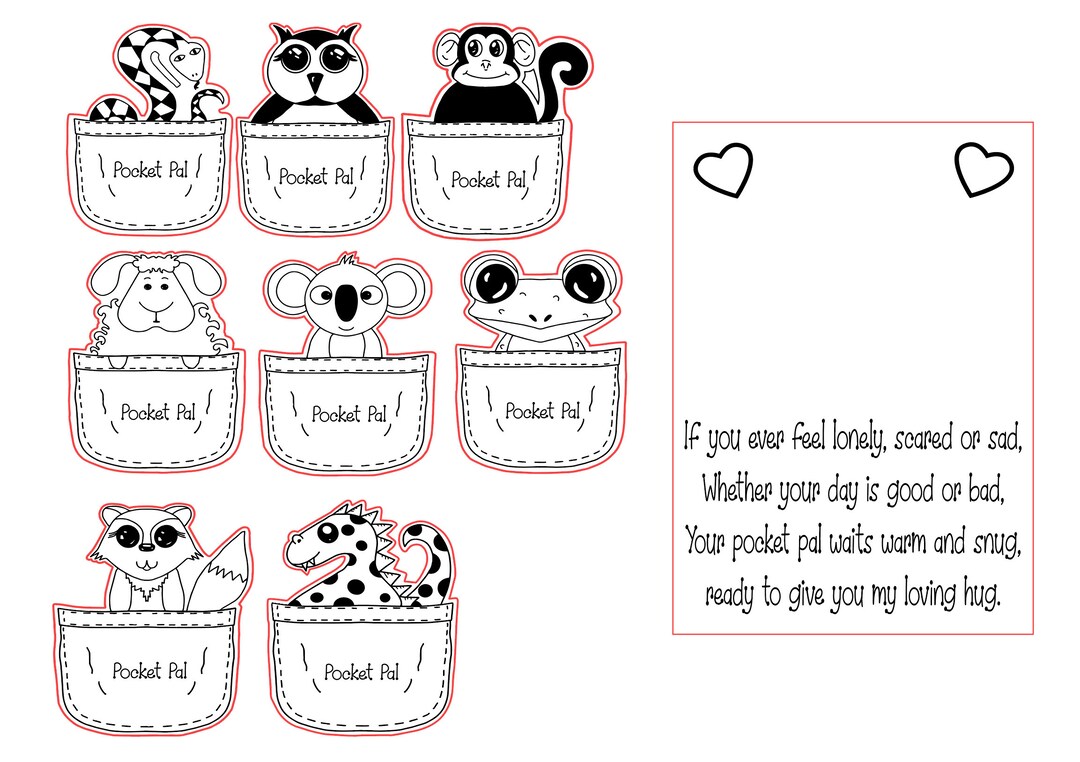 Digital File SVG Pocket Pals Set 2 - Etsy