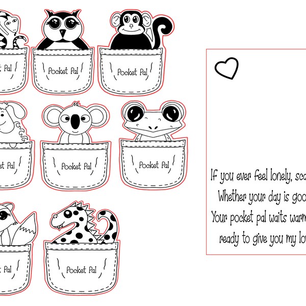 Pocket Pals Svg - Etsy