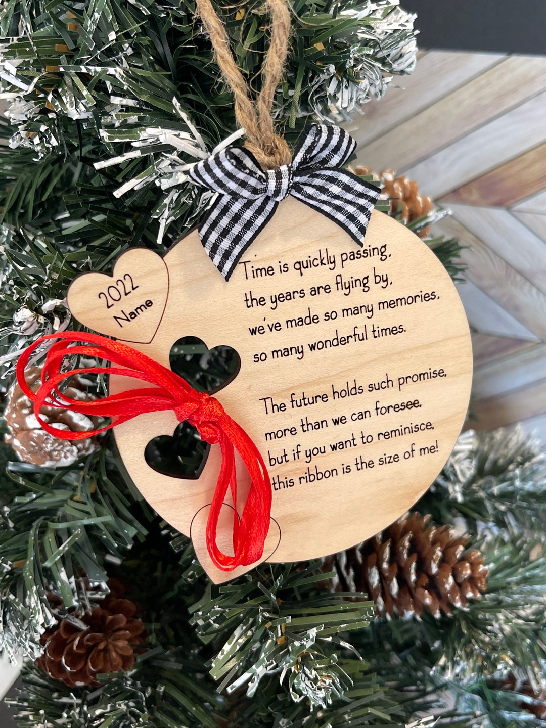 Ribbon Child Measurement Ornament Digital File! - Etsy