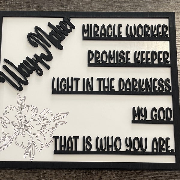 Way Maker Sign - Etsy