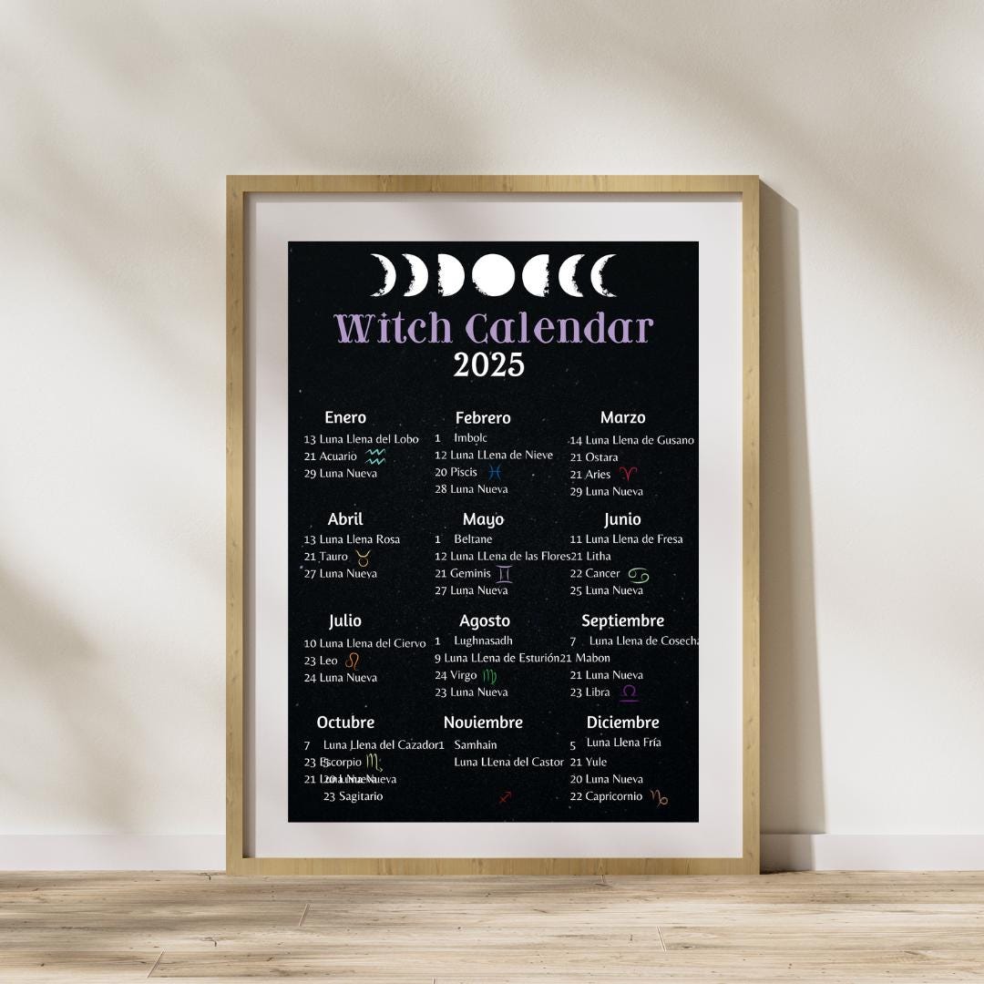 Witch Calendar 2025 - Etsy