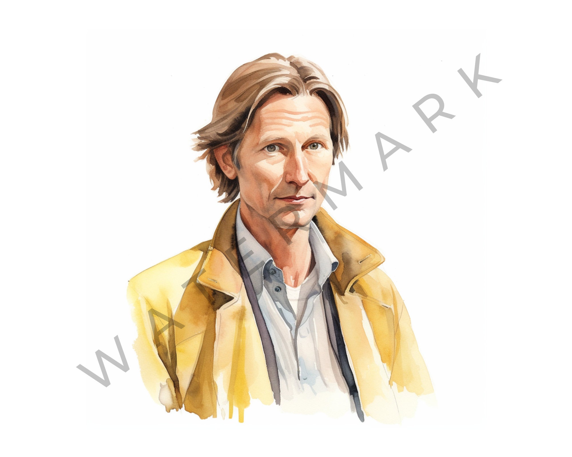 Watercolor Wes Anderson Inspired Clipart, Transparent PNG, People ...