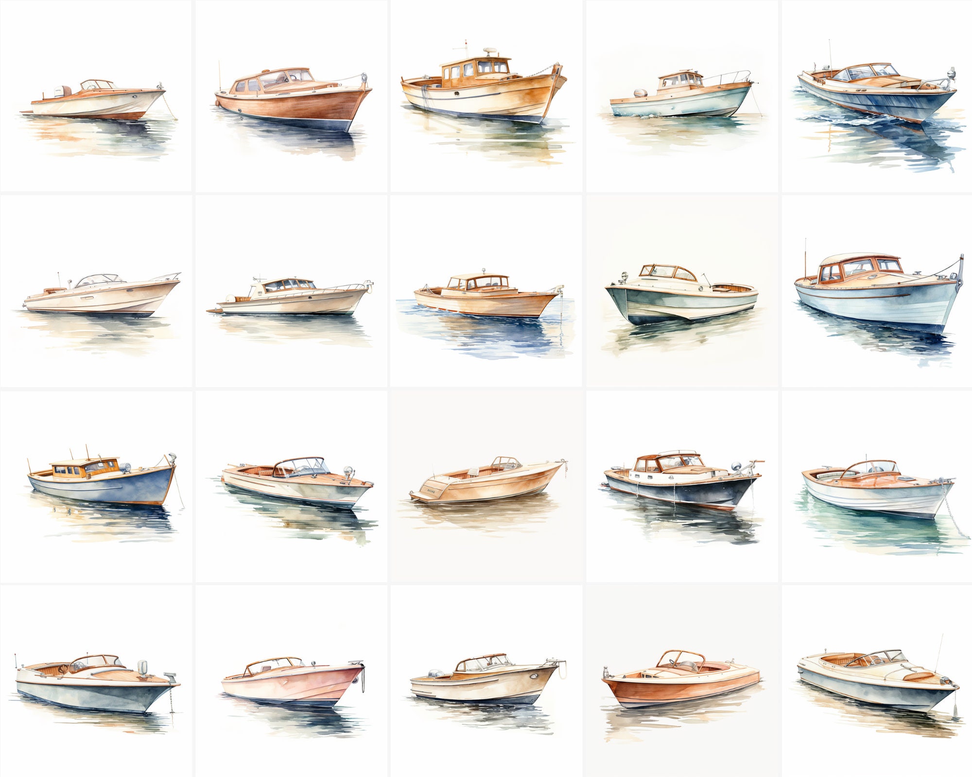 Watercolor Vehicle Clipart Mega Bundle, Transparent PNG, Retro Cars ...