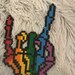 Rainbow Skeleton Hand Perler Bead Figure - Etsy
