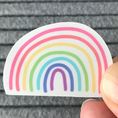 Mini Rainbow Sticker Waterproof Rainbow Rainbow Sticker - Etsy