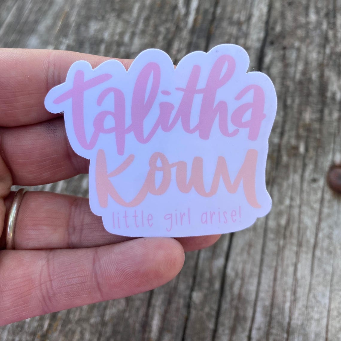 Talitha Koum Waterproof Sticker - Etsy