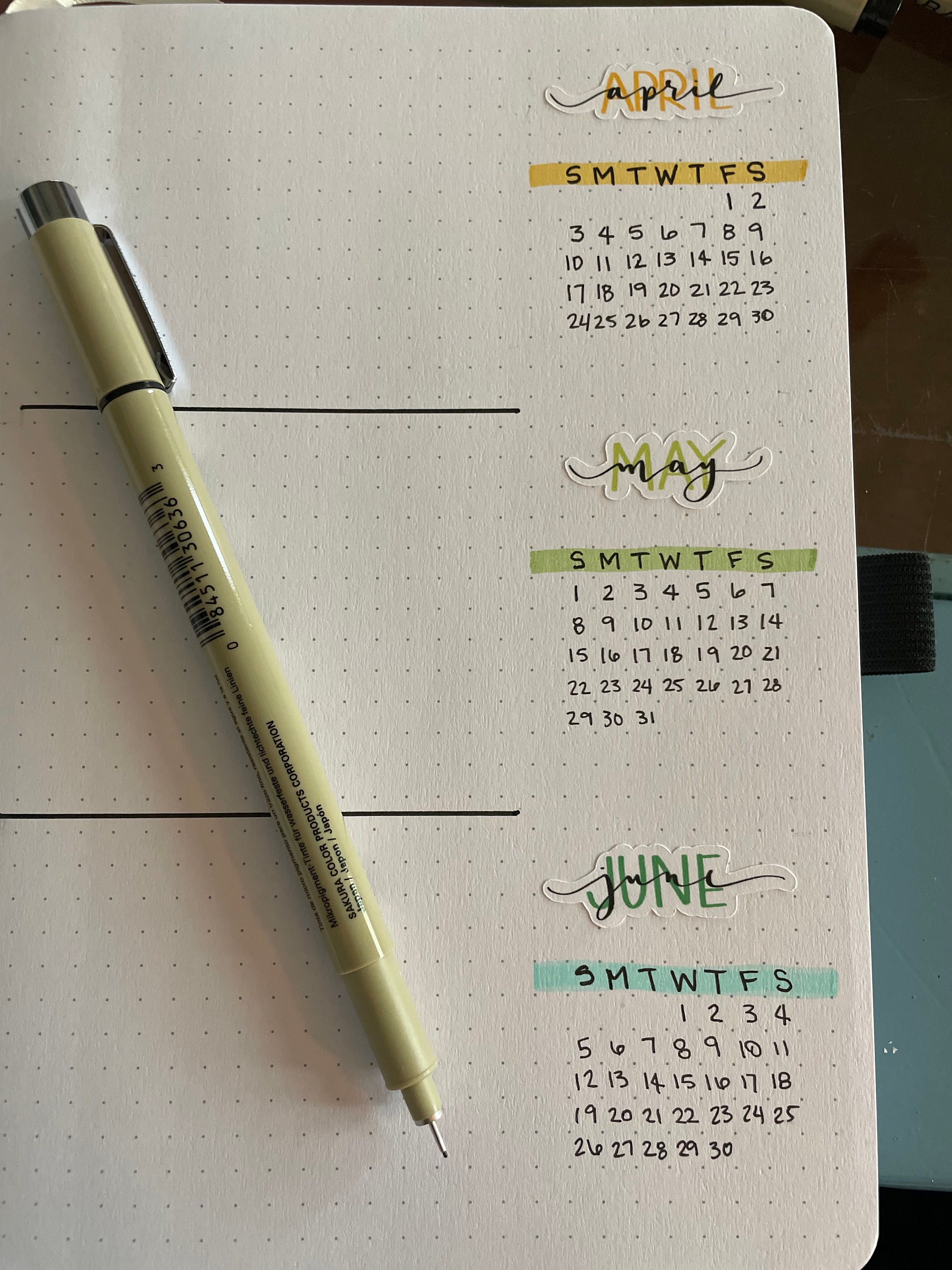 Months of the Year Sticker Sheet - Etsy