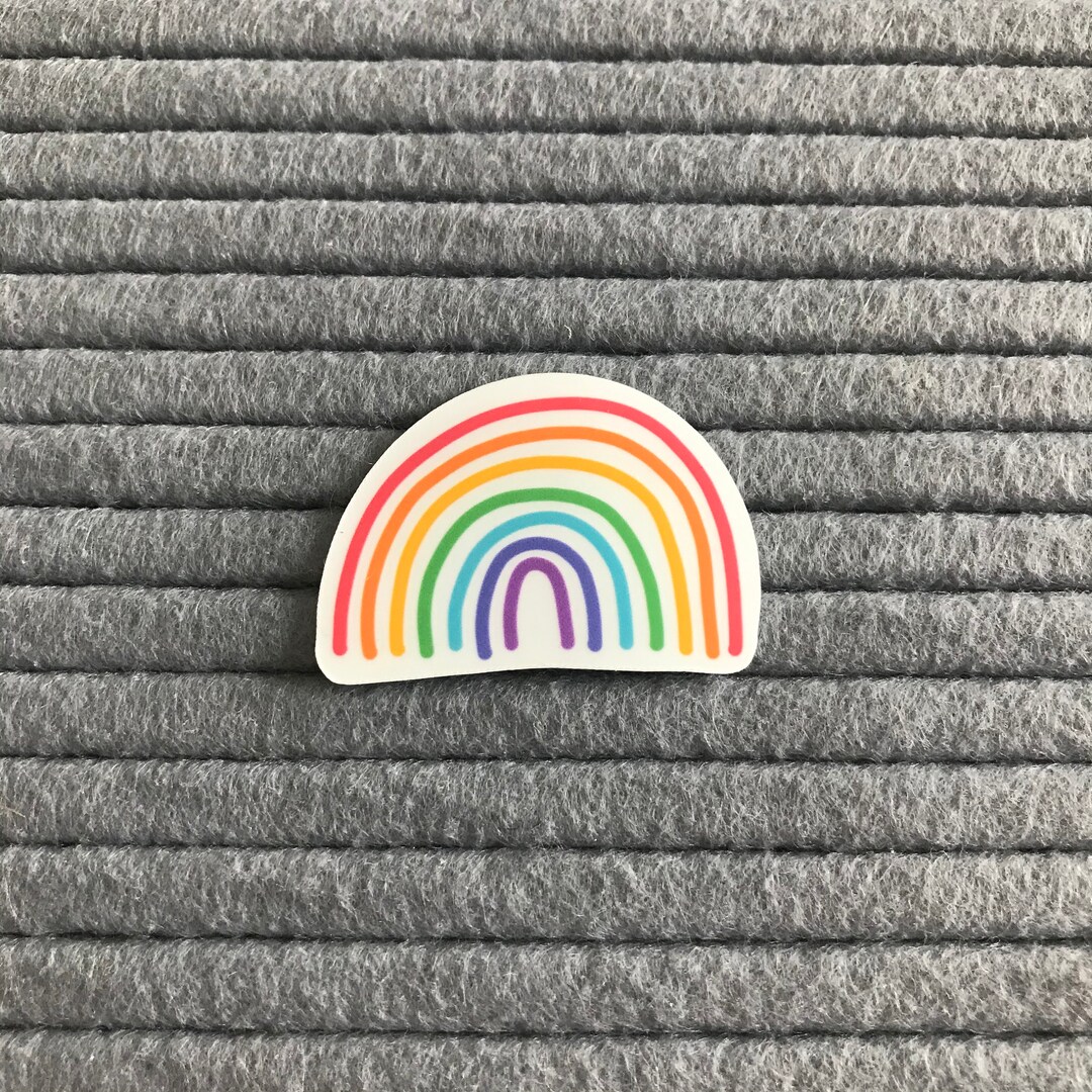 Mini Rainbow Waterproof Sticker - Etsy