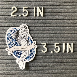 Ave Maria Waterproof Sticker - Etsy