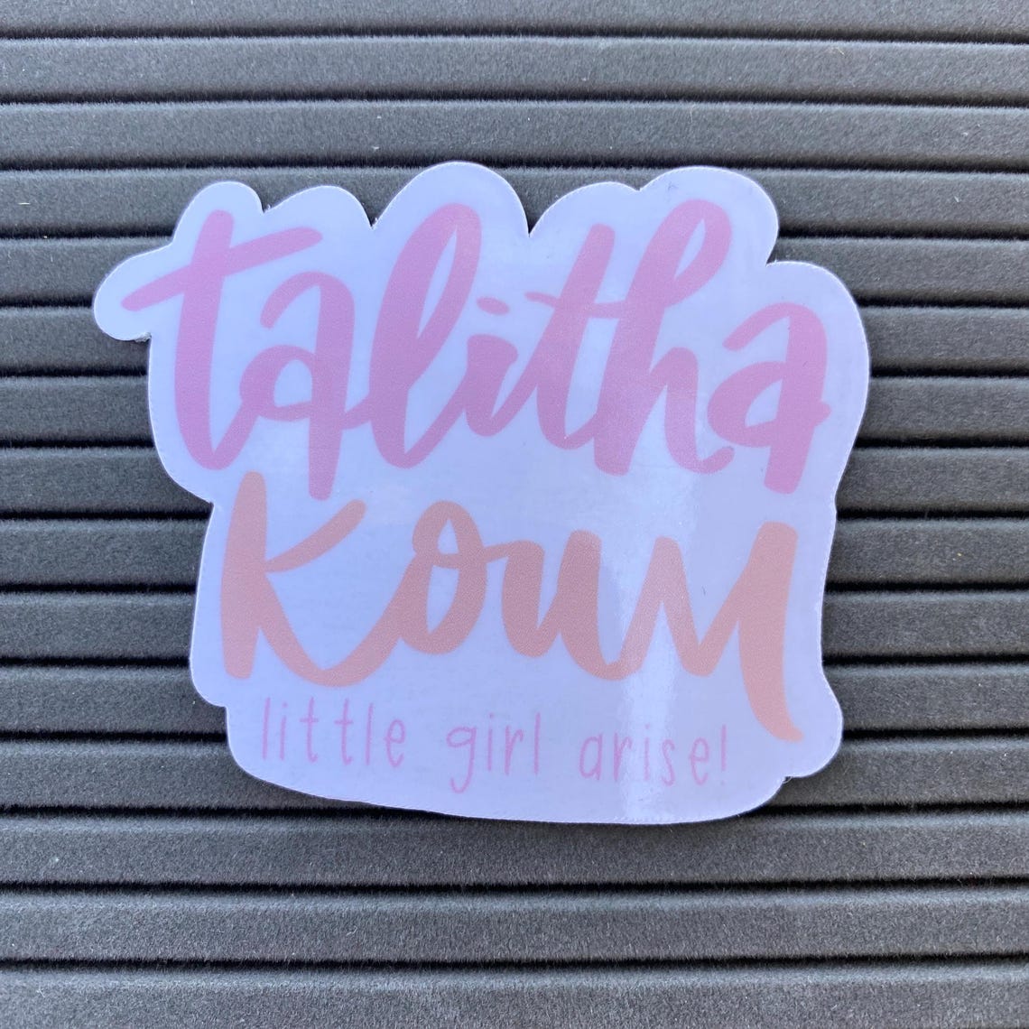 Talitha Koum Waterproof Sticker - Etsy