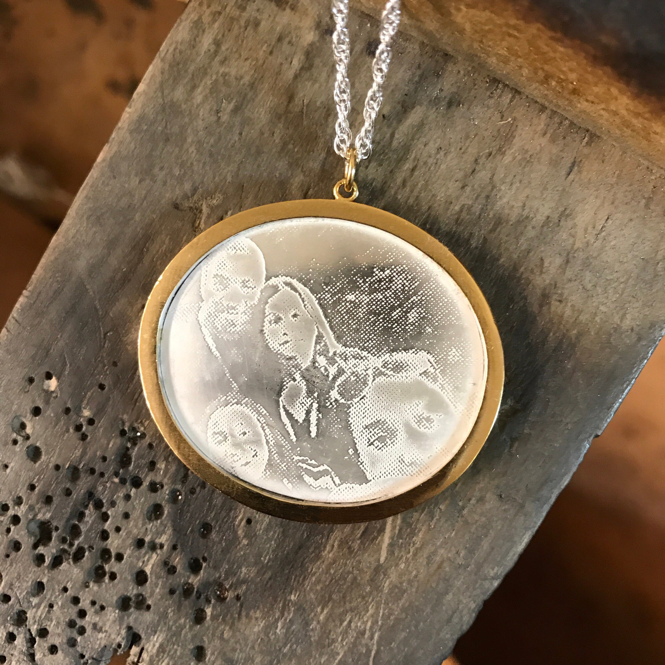 Personalised Photo Necklace Photo Pendant Memory Necklace Sentimental ...