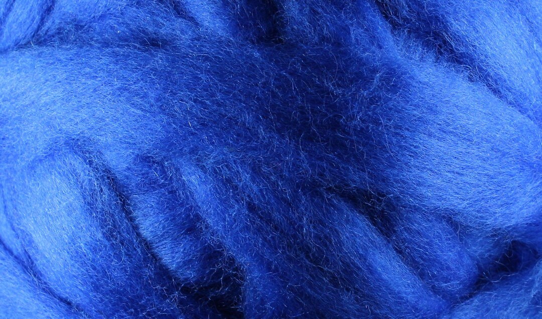Wool Roving 1oz Royal Blue - Etsy