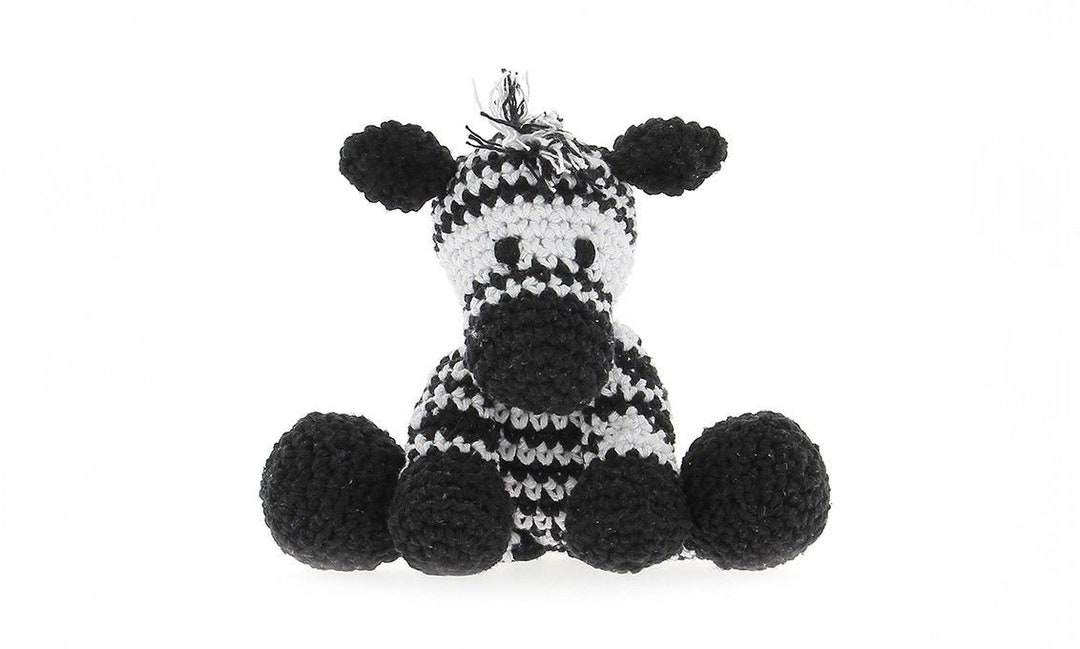 Zebra Zizi Hoooked Crochet Kit With Eco Barbante Yarn - Etsy