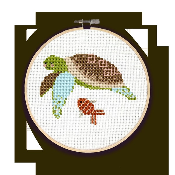 Turtle Cross Stitch - Etsy