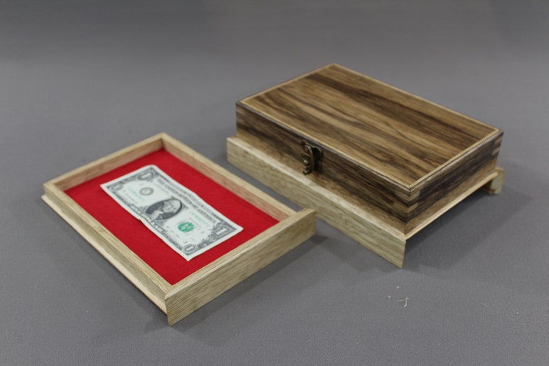 Black Limba Boxes With Concealed Drawers - Etsy