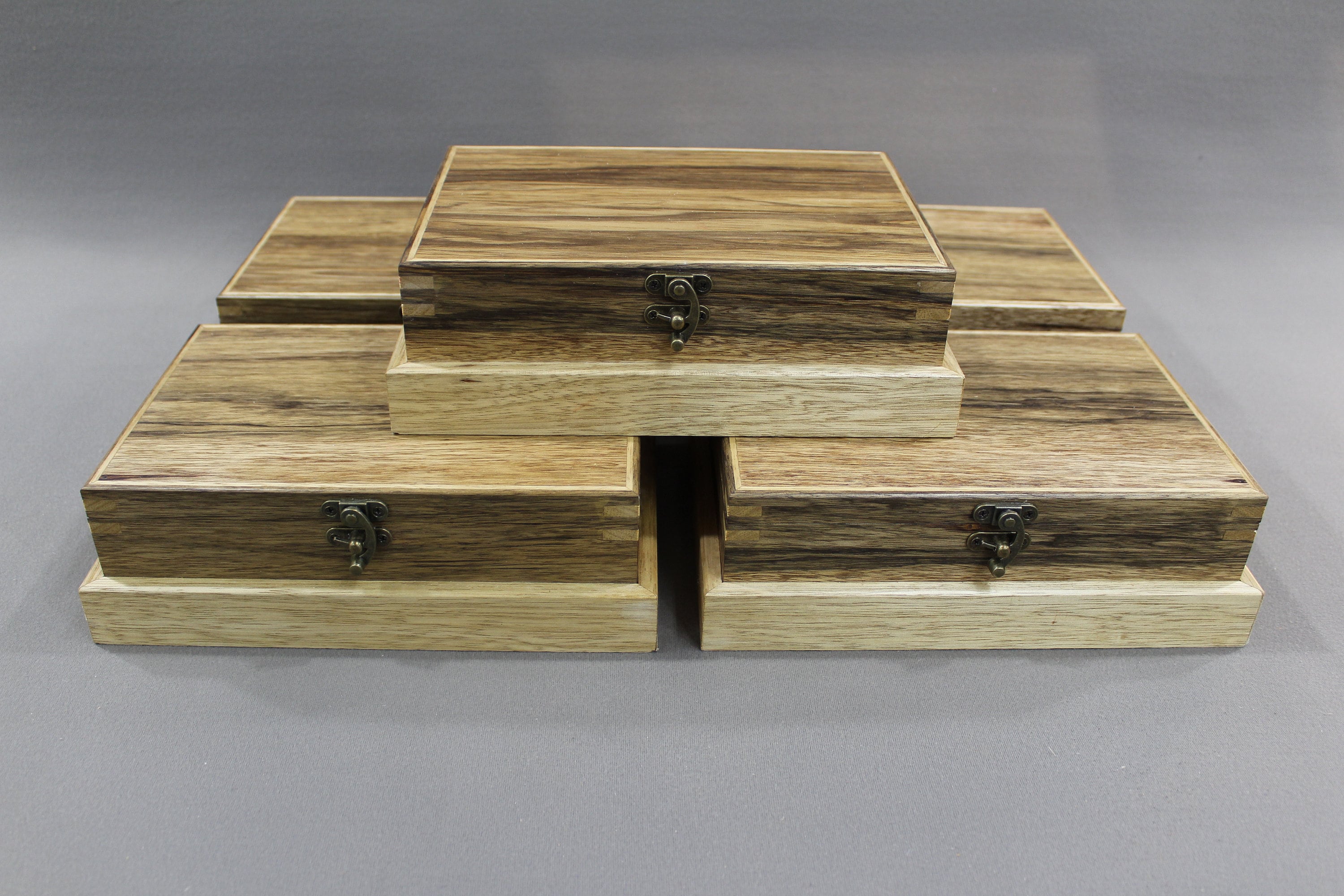 Black Limba Boxes With Concealed Drawers - Etsy