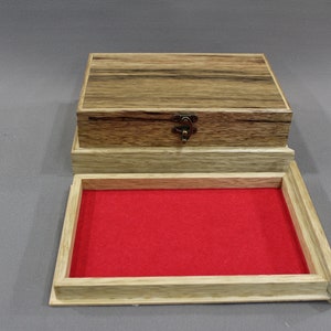 Black Limba Boxes With Concealed Drawers - Etsy