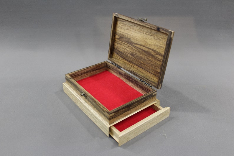 Black Limba Boxes With Concealed Drawers - Etsy