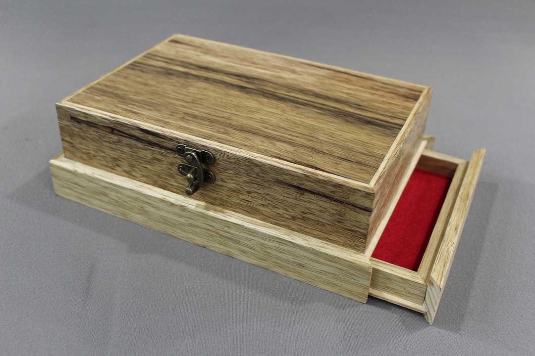 Black Limba Boxes With Concealed Drawers - Etsy