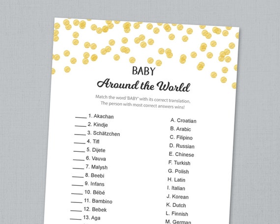 Baby Around the World Baby in Different Languages Baby | Etsy