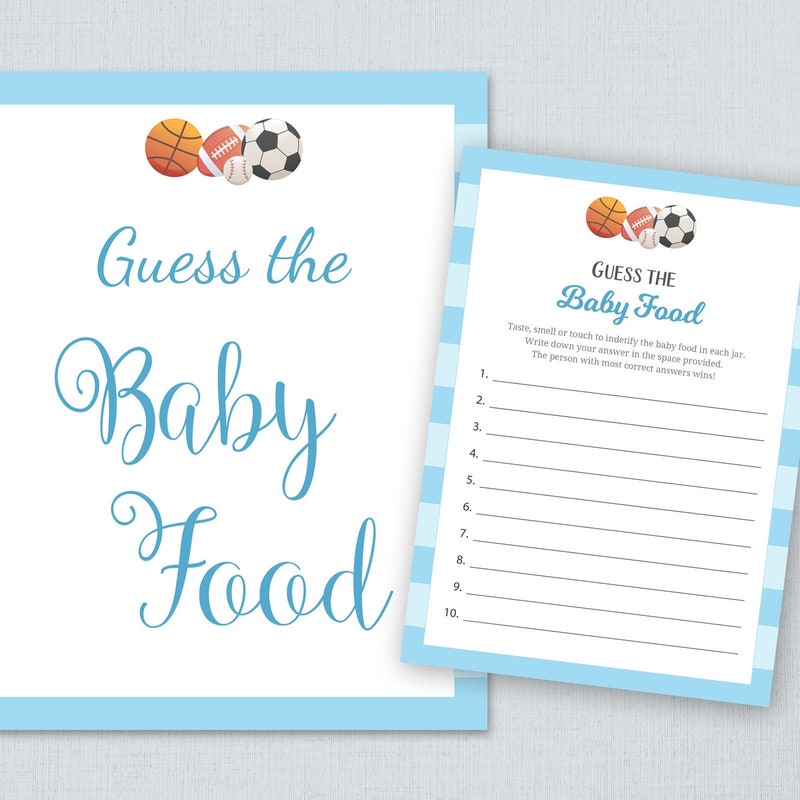 Baby Food Game - Etsy