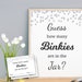 Binky Guessing Game, Baby Shower Games Printable, Silver, Binky, Guess ...