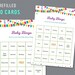 Guess the Baby Features Game Printable, Who Knows Mommy Best, Gold ...