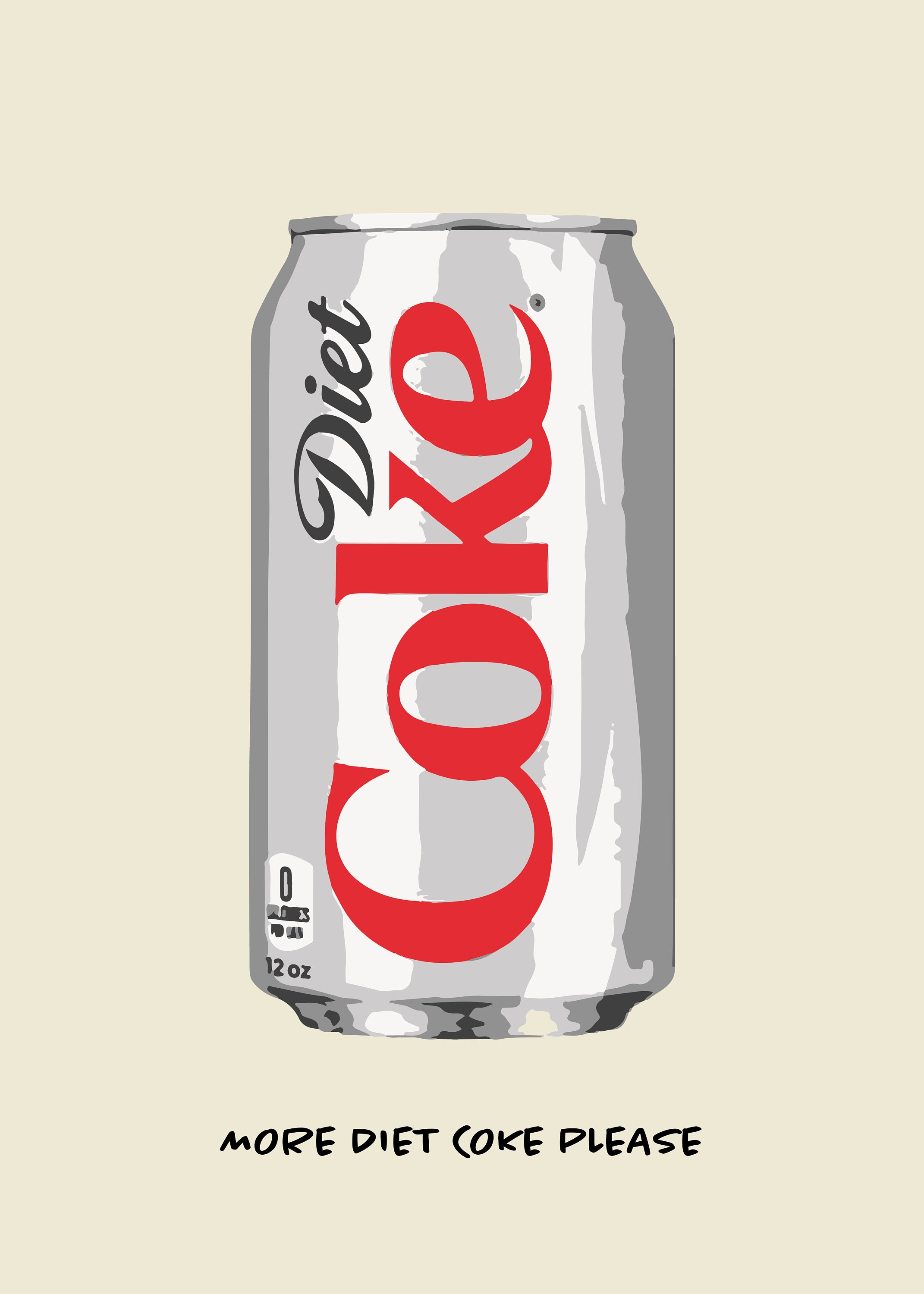 More Diet Coke Please Print | Diet Coke Print | Wall Decor - Etsy