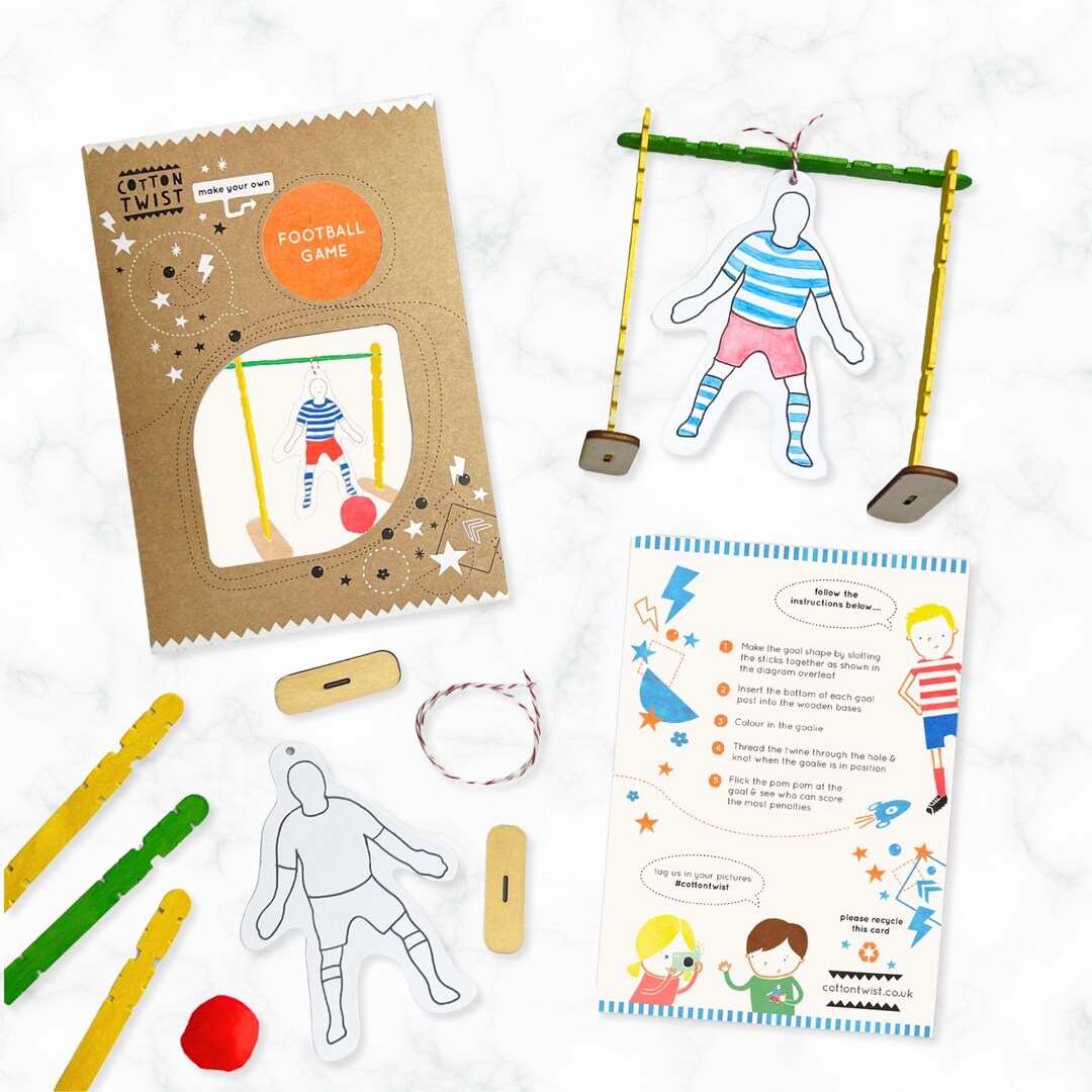 Make Your Own Football Game Kits | Party Bag Filler Craft Kit - Etsy