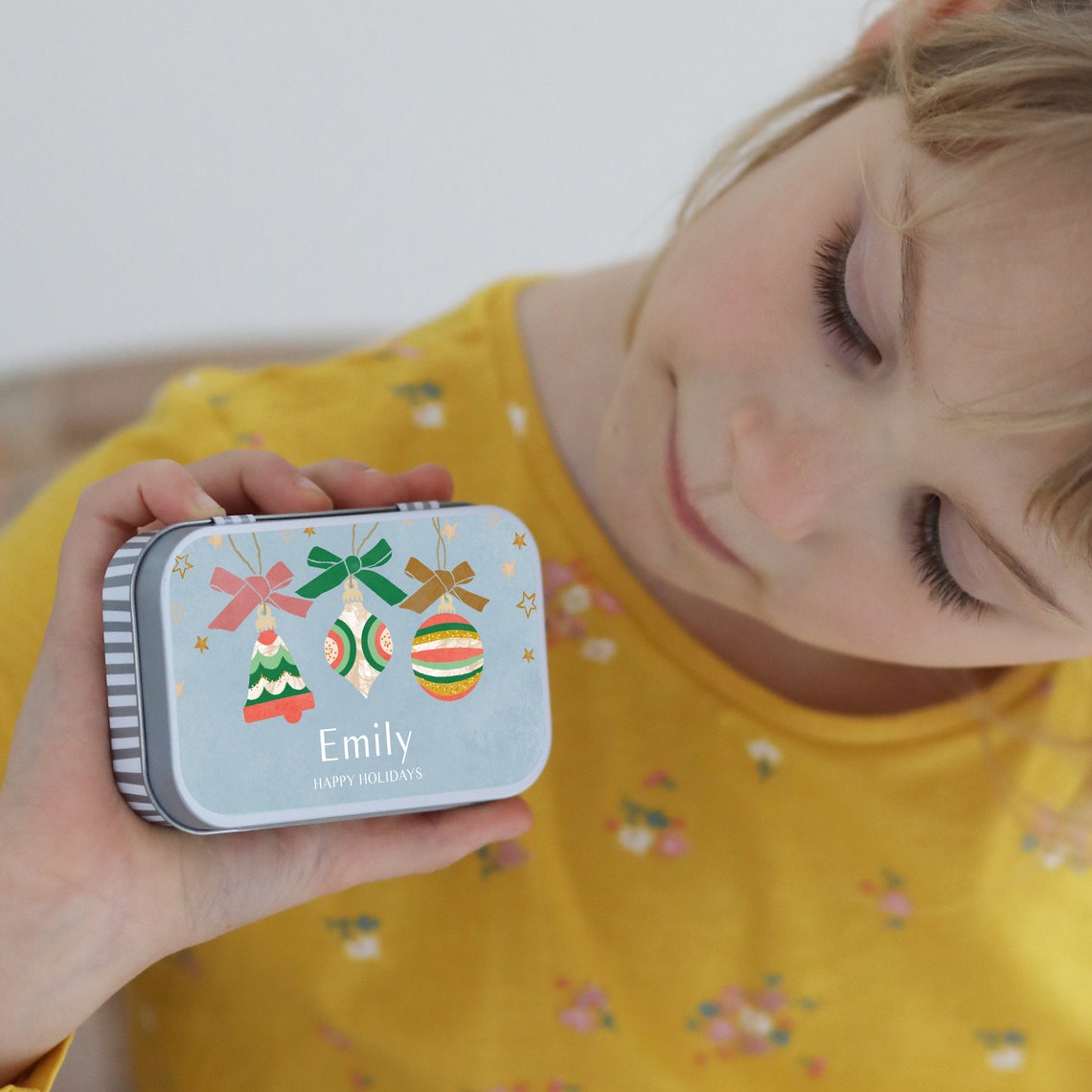 Personalised Christmas Themed Keepsake Tin - Etsy