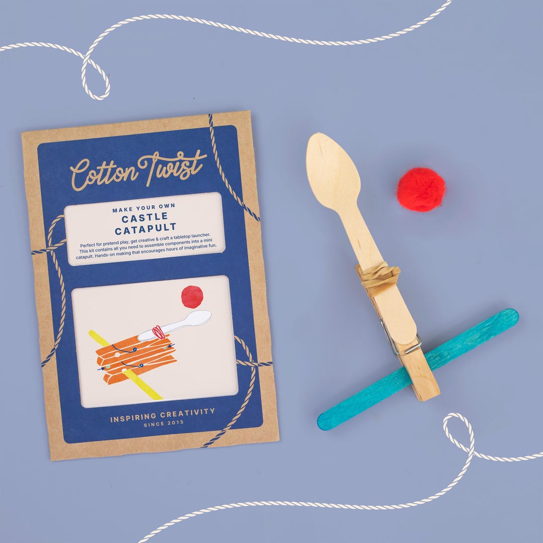 Castle Catapult Craft Kit | Party Bag Filler Craft Activity - Etsy