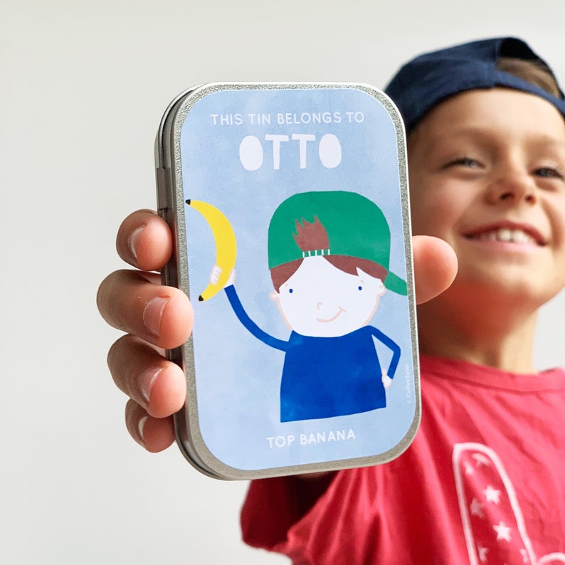 Personalised Character Keepsake Tin | Illustrated Gift Tin for Special ...