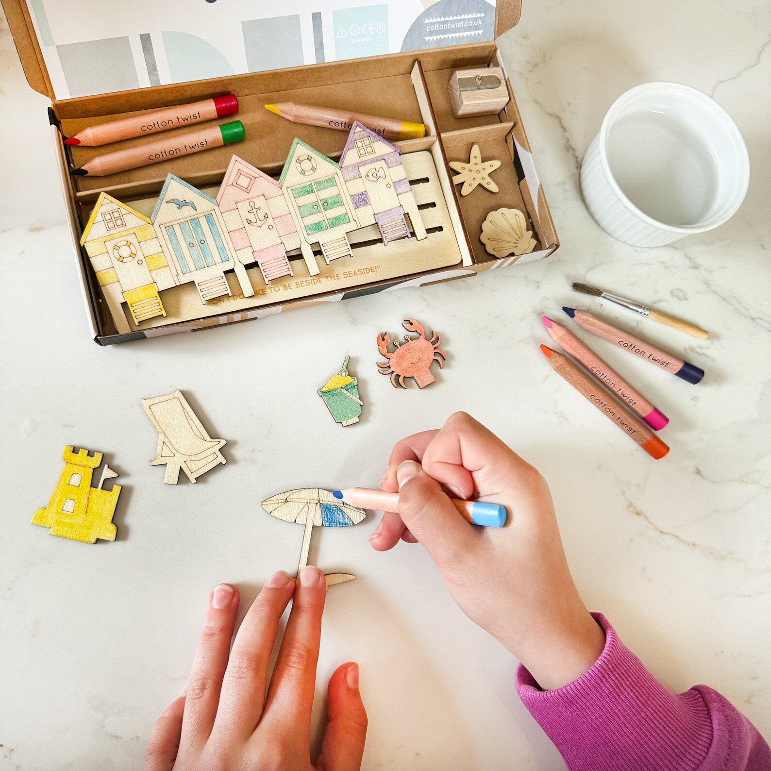 Beach Scene Craft Kit | Personalised Eco-friendly Craft Activity - Etsy