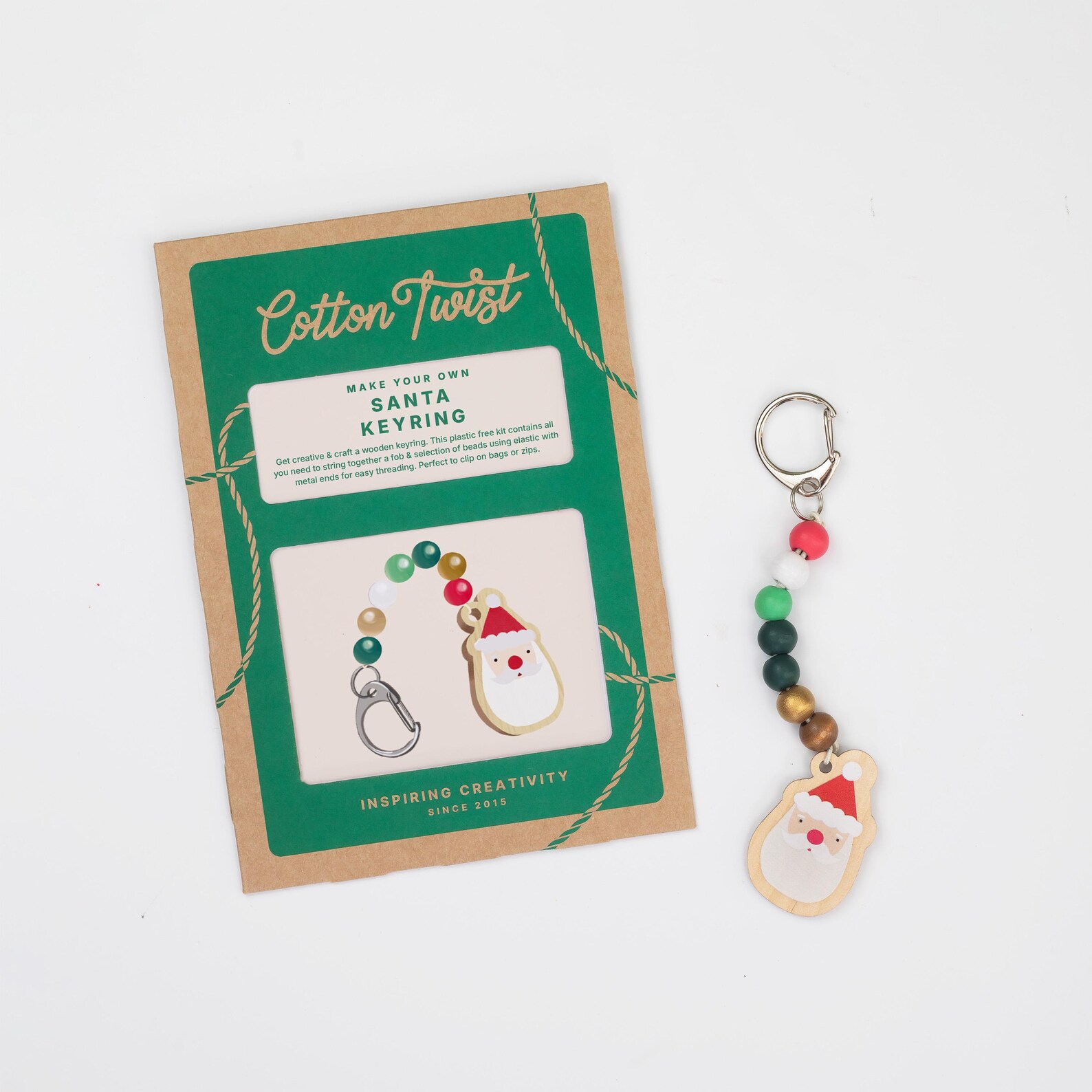 Make Your Own Santa Claus Keyring | Stocking Filler Craft Kit - Etsy