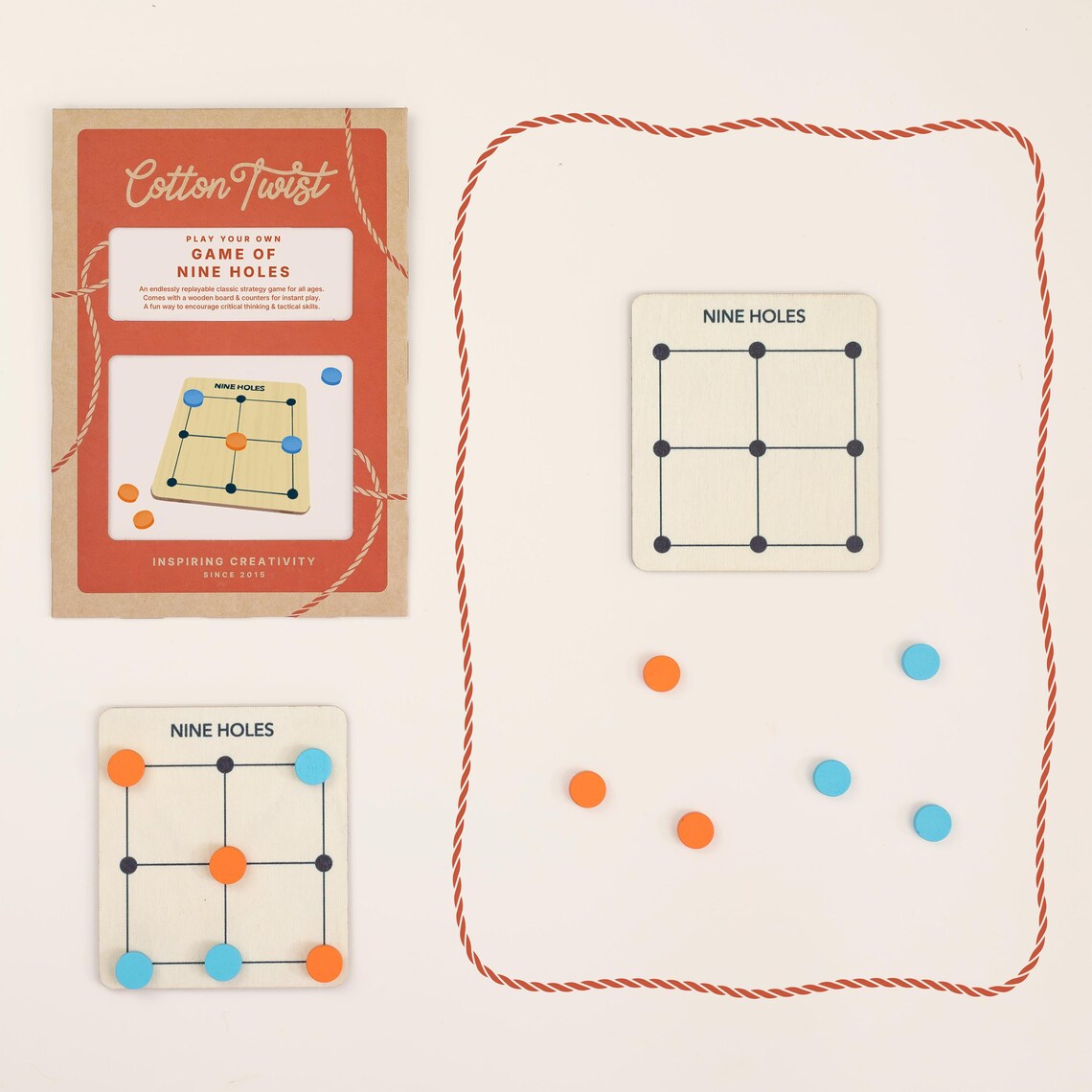 Nine Holes Strategy Board Game: Travel-friendly Party Bag Filler for ...