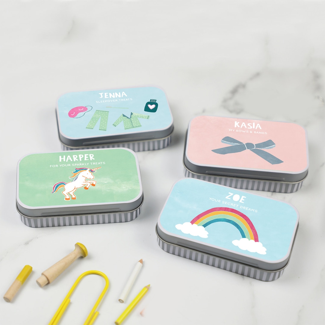 Personalised Keepsake Tin Pastel Edit - Etsy