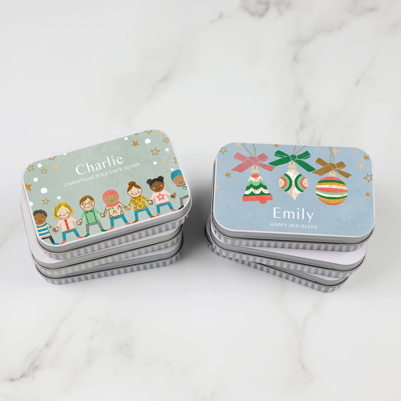 Personalised Christmas Themed Keepsake Tin - Etsy
